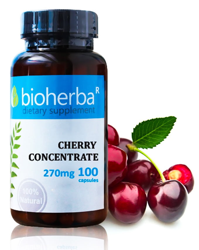 ЧЕРЕША СУПЕР КОНЦЕНТРАТ, Биохерба, 270mg 100 капсули | Healthy Herbs